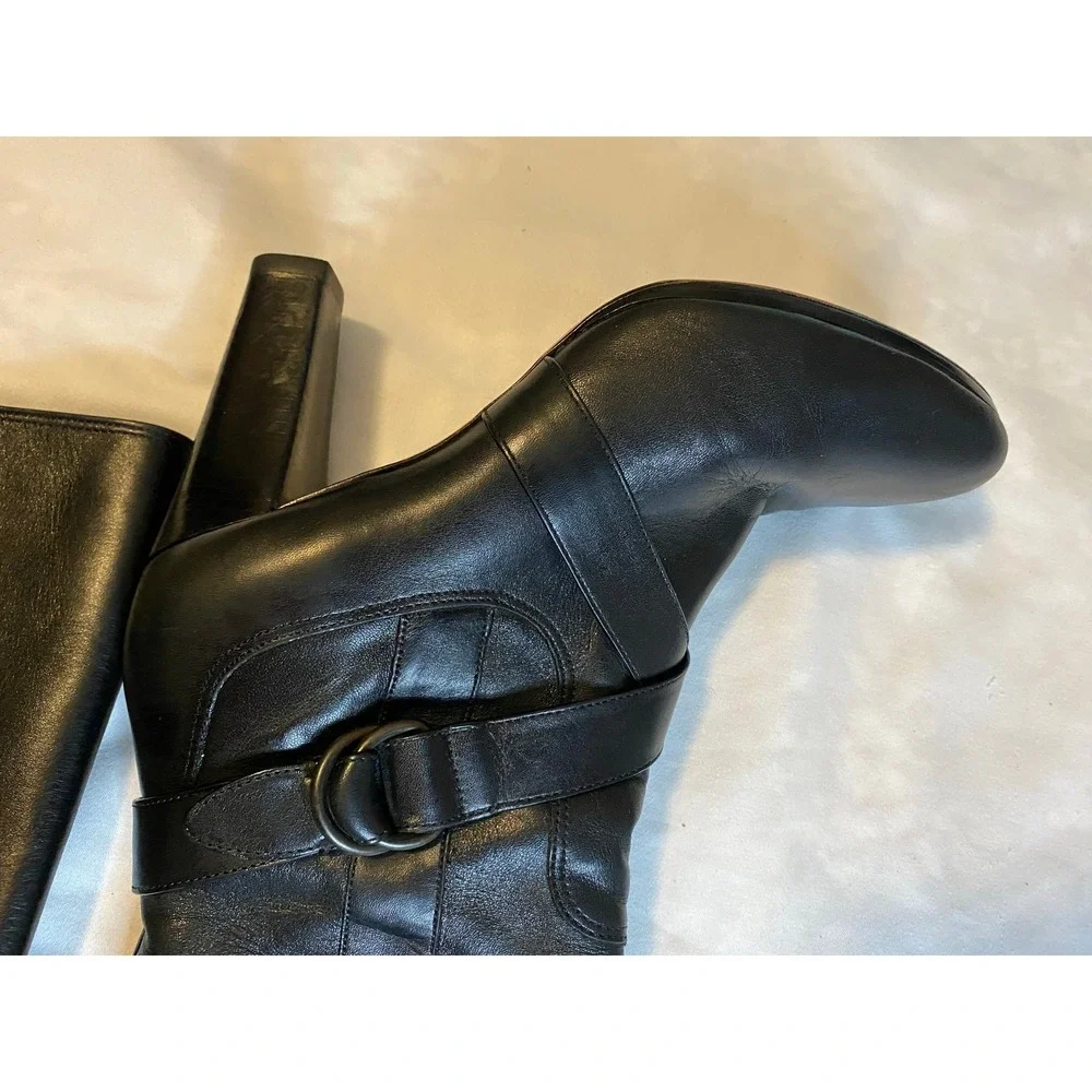Cole Haan Nike | Shoes | Cole Haan Air Courtney Black Leather Buckle ...